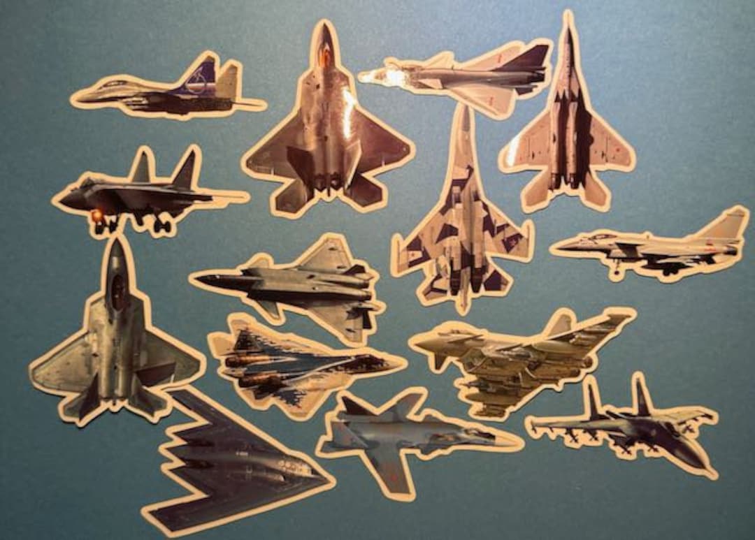Fighter Aircraft Sticker Pack - Etsy UK