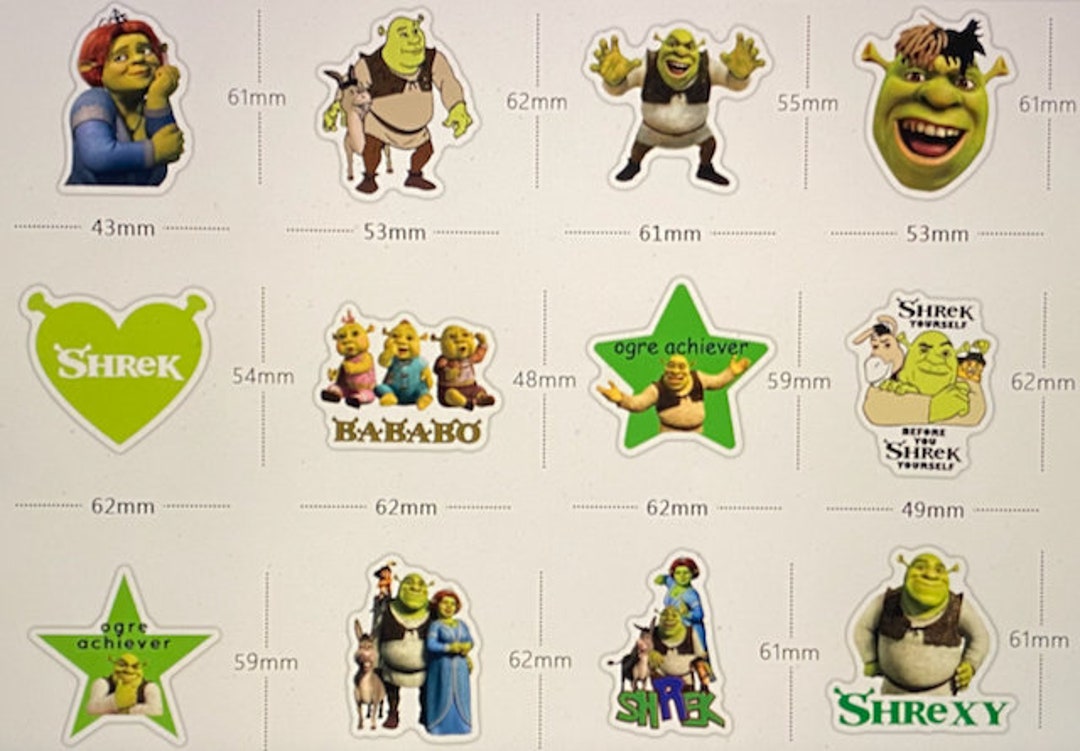 Shrek Sticker Pack - Etsy UK