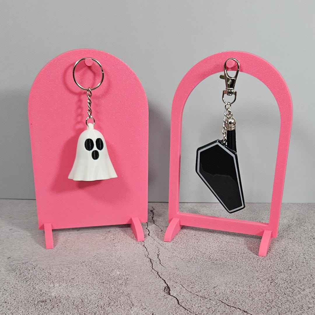 Keychain Display Stands - PINK 4"x6" - 3D Printed - Etsy
