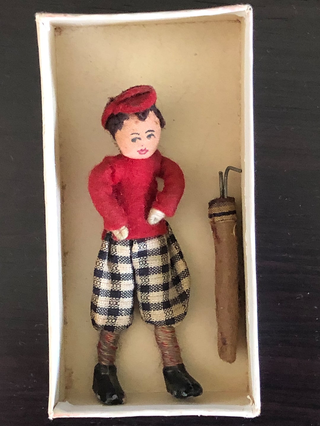 Rare Antique Minature Golfer Doll - Etsy