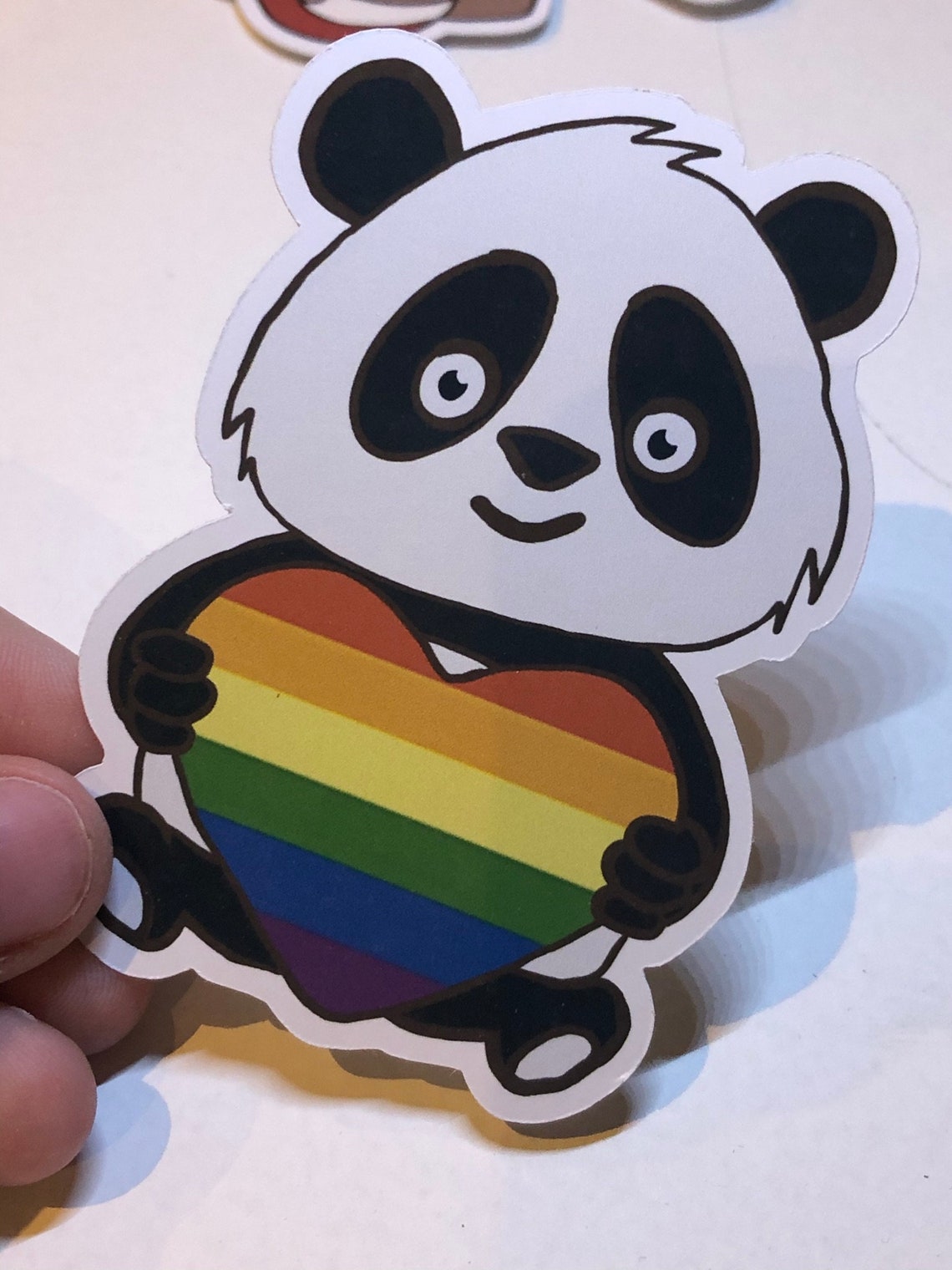 Pride Panda Sticker Lgbt Animal Stickers | Etsy