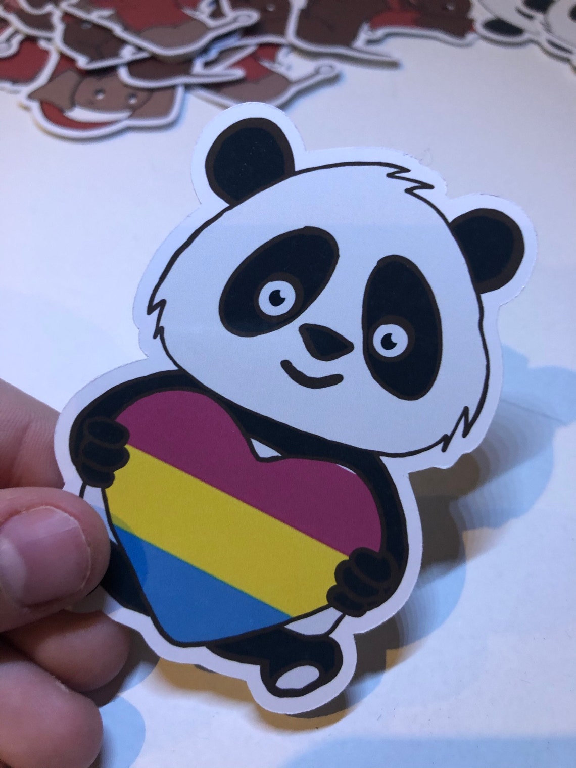 Pride Panda Sticker Lgbt Animal Stickers | Etsy