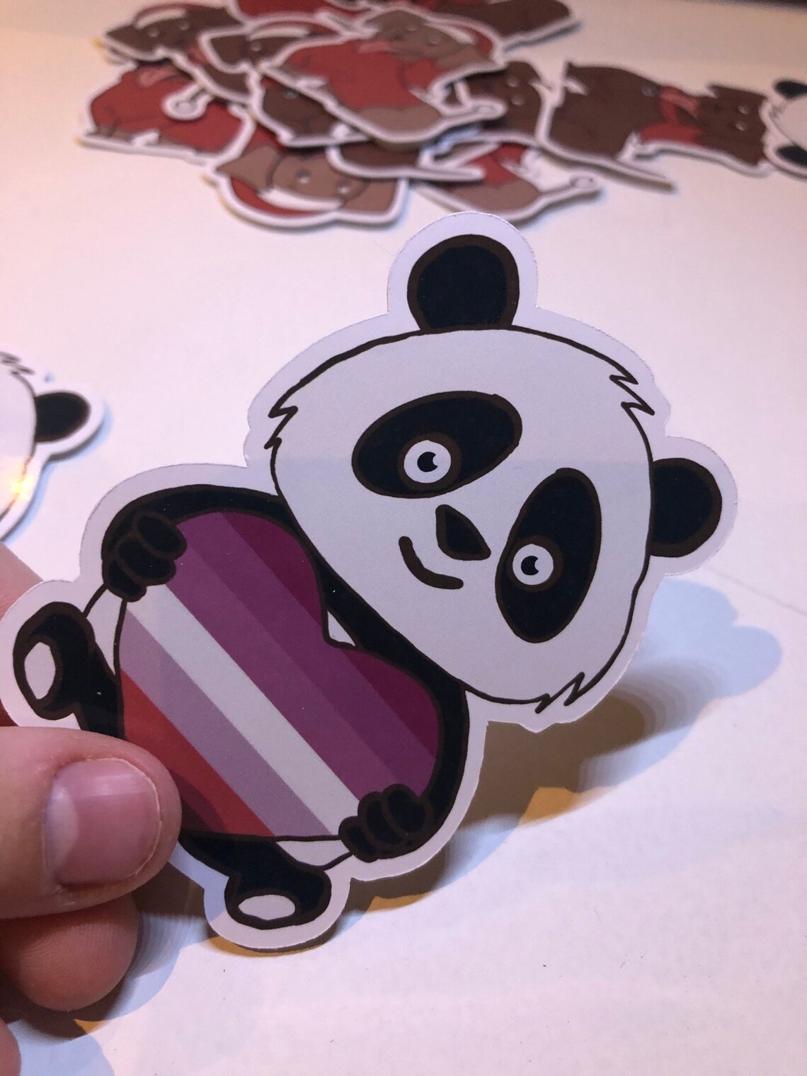 Pride Panda Sticker Lgbt Animal Stickers | Etsy