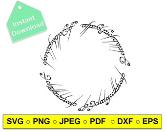 One Ring Inscription Circle Vector By Vanyanie On, 42% OFF