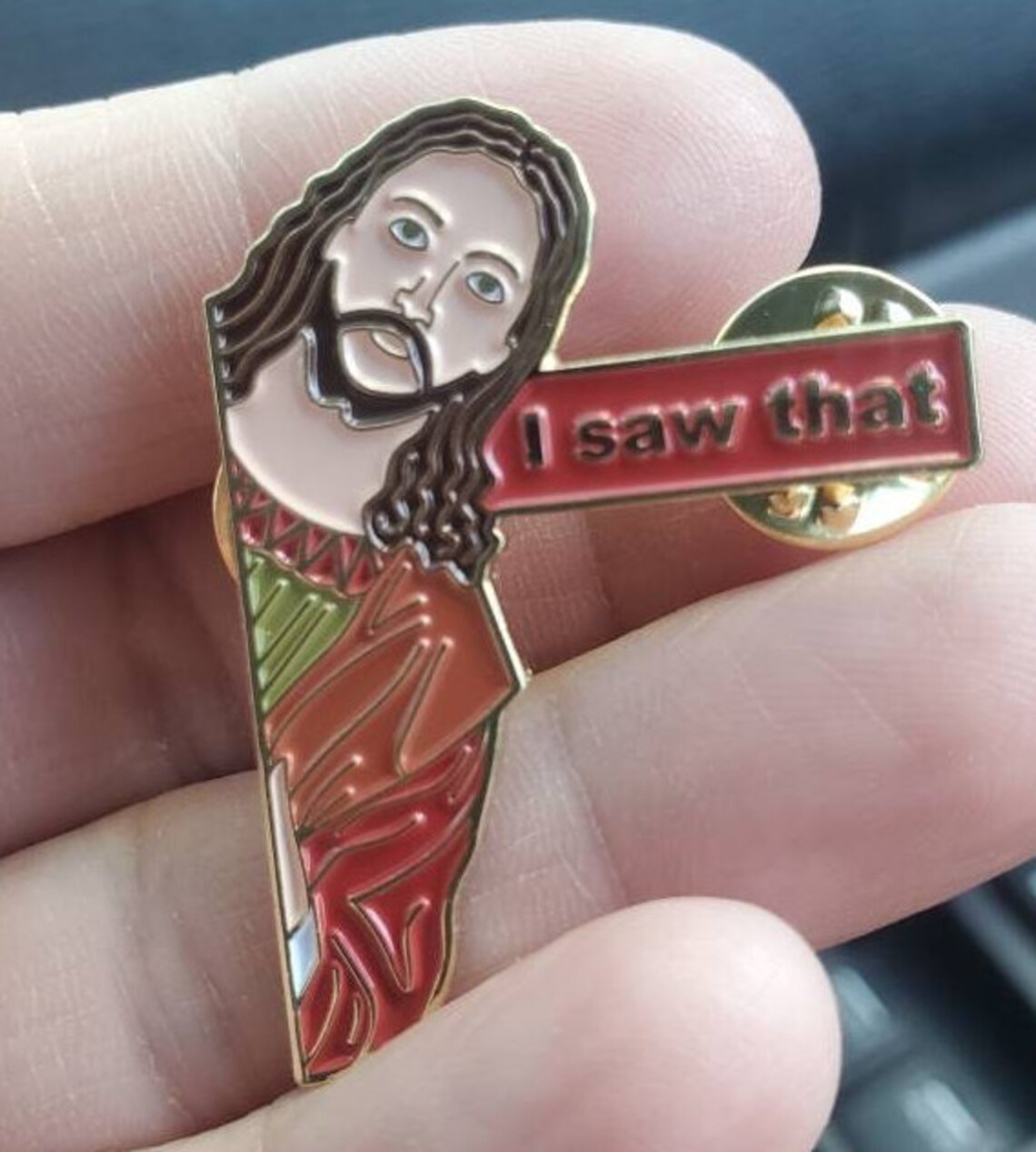 BACK IN STOCK Jesus I Saw That Pin Comical Meme Enamel - Etsy