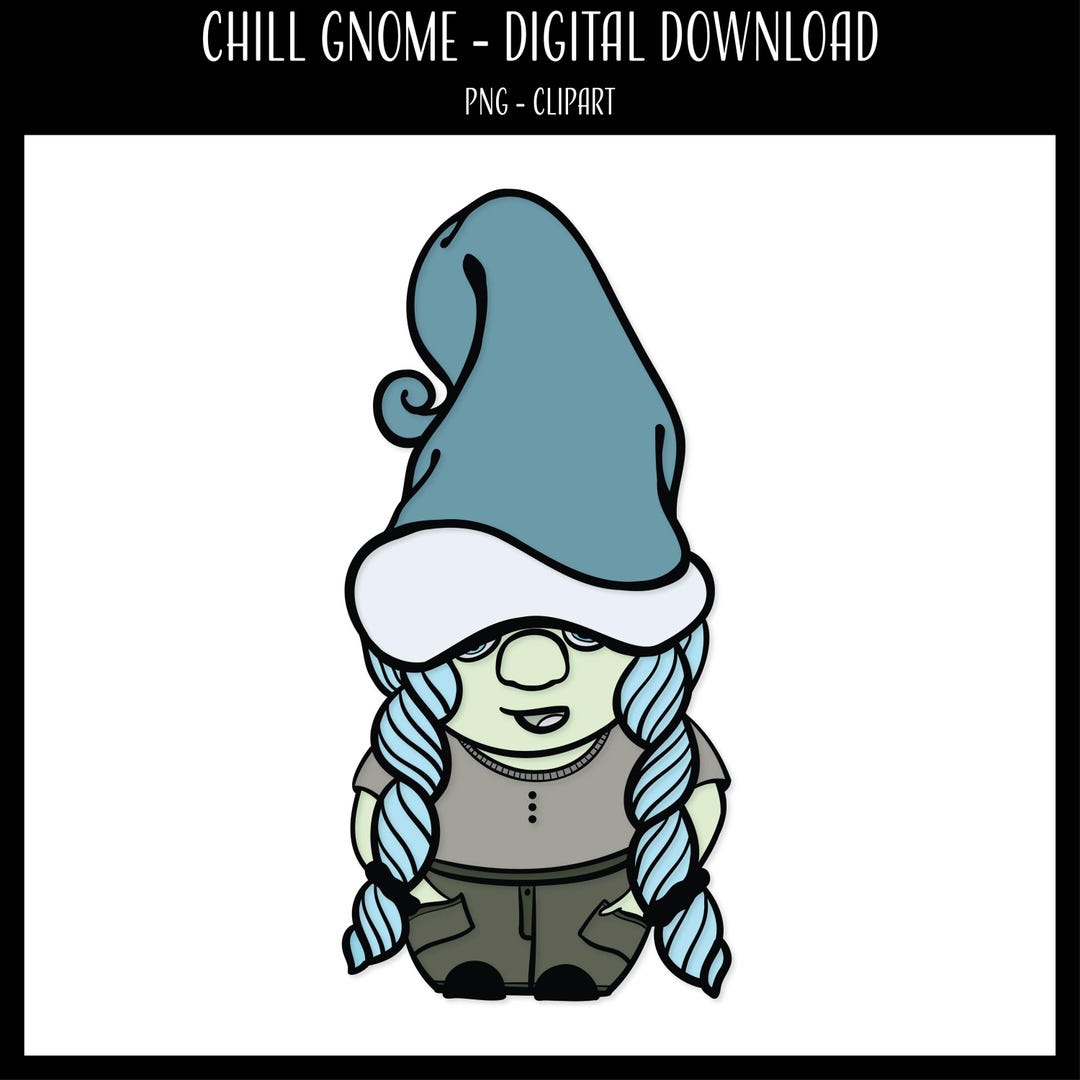 Chill Gnome PNG | Garden Gnome Design | Gnome Clipart | Digital PNG ...