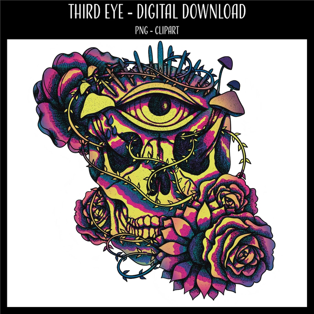 Third Eye Skull PNG | Skull Design | Third Eye Skull Clipart | Digital ...