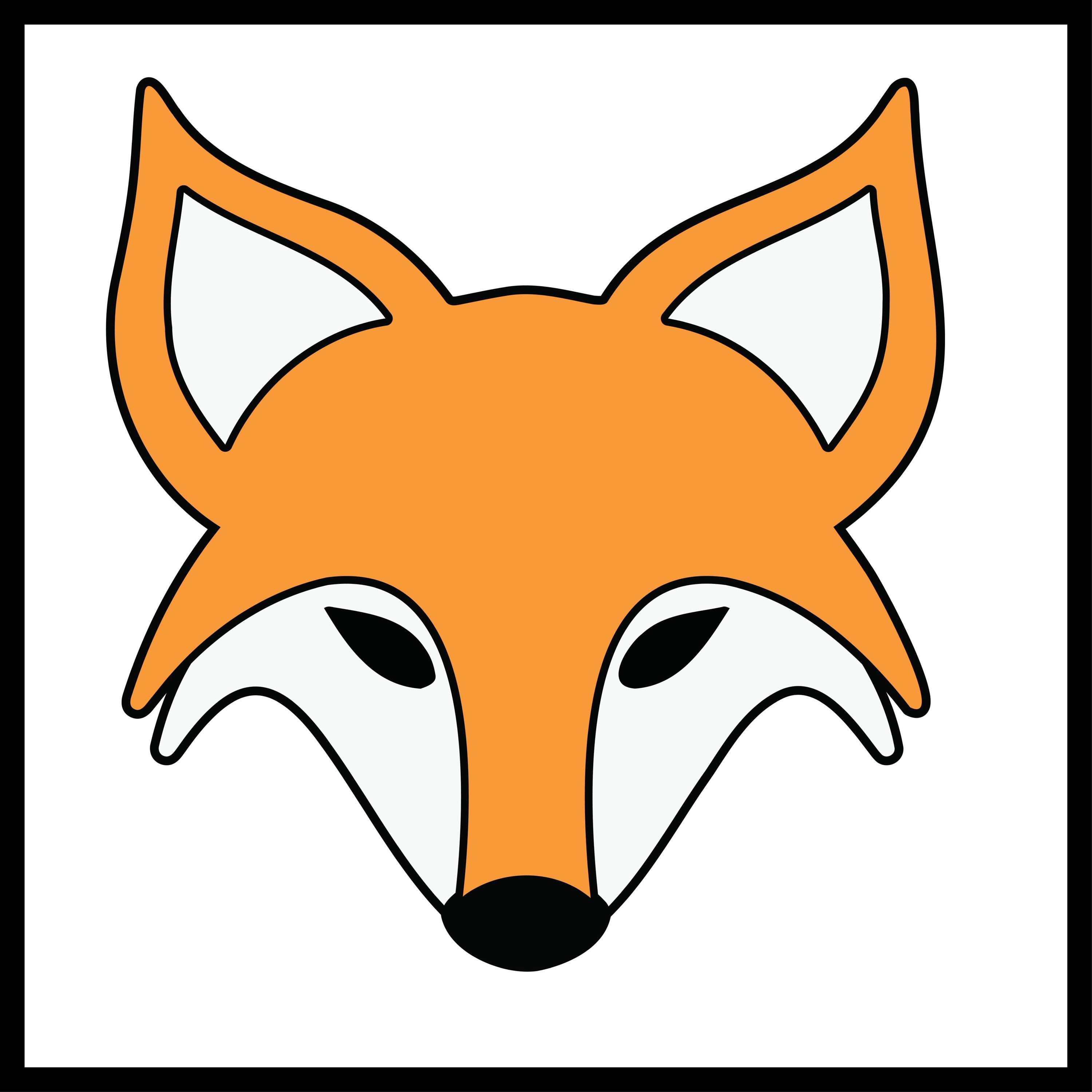 Fox Face PNG | Fox Face Design | Fox Face Clipart | Digital PNG ...