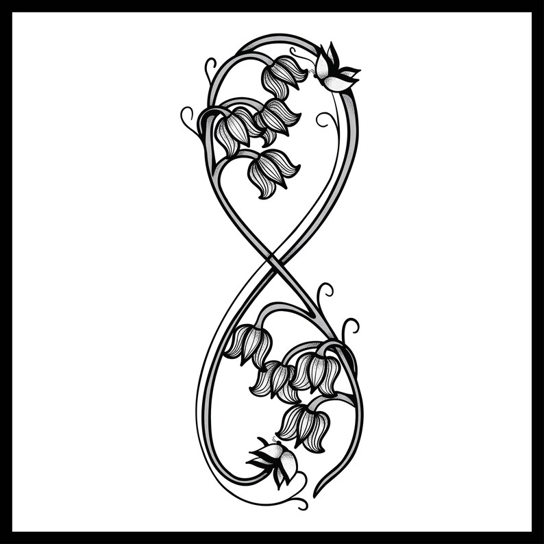Infinity Flowers PNG | Infinity Design | Lily of the Valley Clipart ...