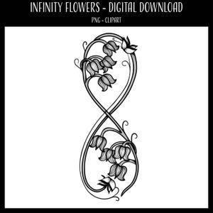 Infinity Flowers PNG | Infinity Design | Lily of the Valley Clipart ...