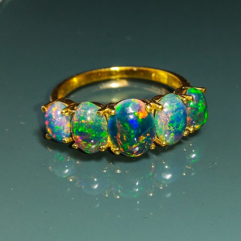 Fire Opal Rings - Etsy