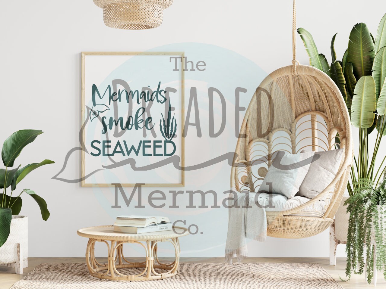 Mermaids Smoke Seaweed SVG + PNG Digital File Instant Download ...