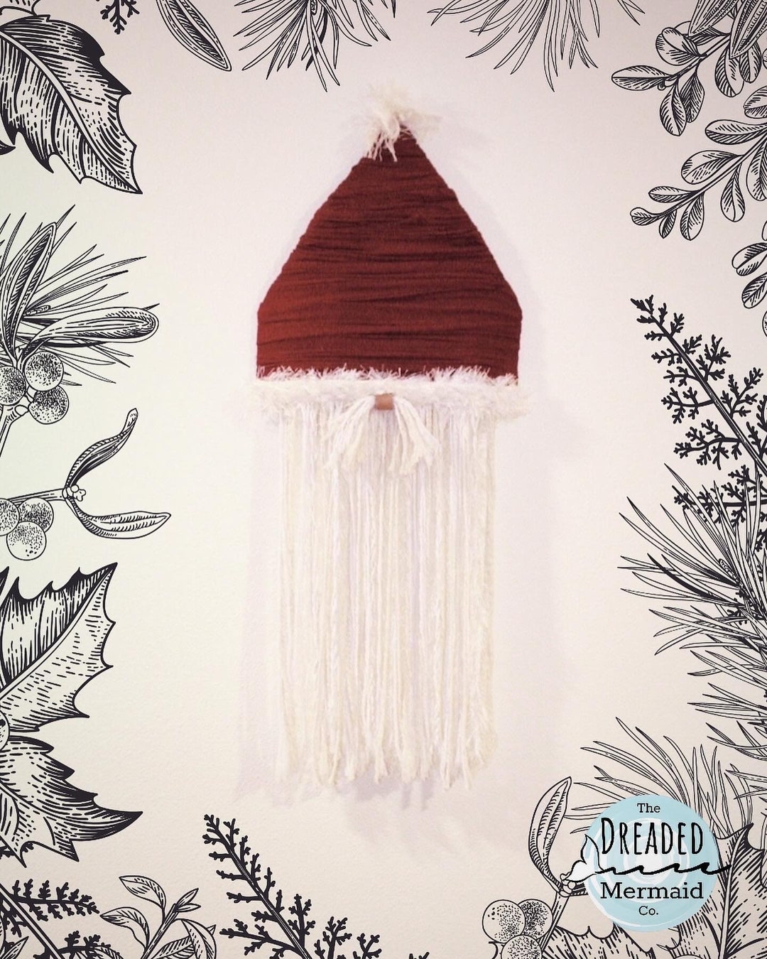 Extra Large Handmade Santa Claus Christmas Wall Hanging Made With ...