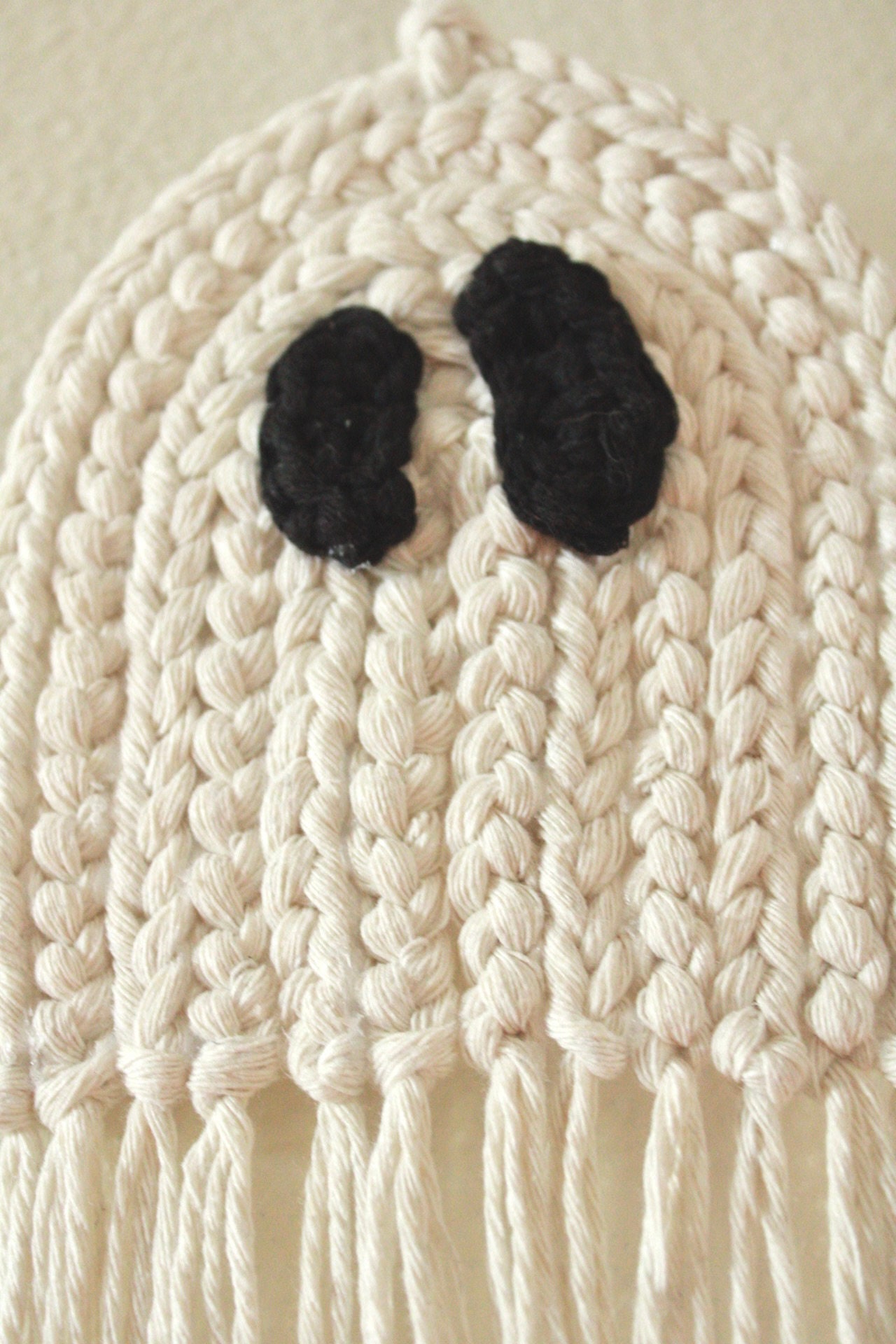 Boho Crochet Halloween Ghost Wall Hanging || Double-sided Ghost Wall ...