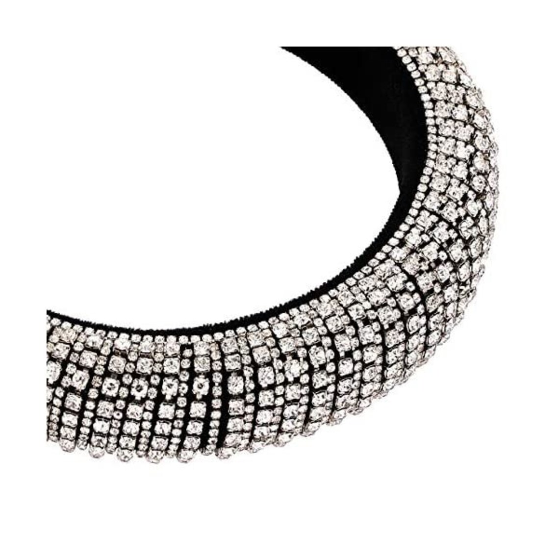 Luxury Crystal Beaded /diamond Headband Padded Hairbands - Etsy