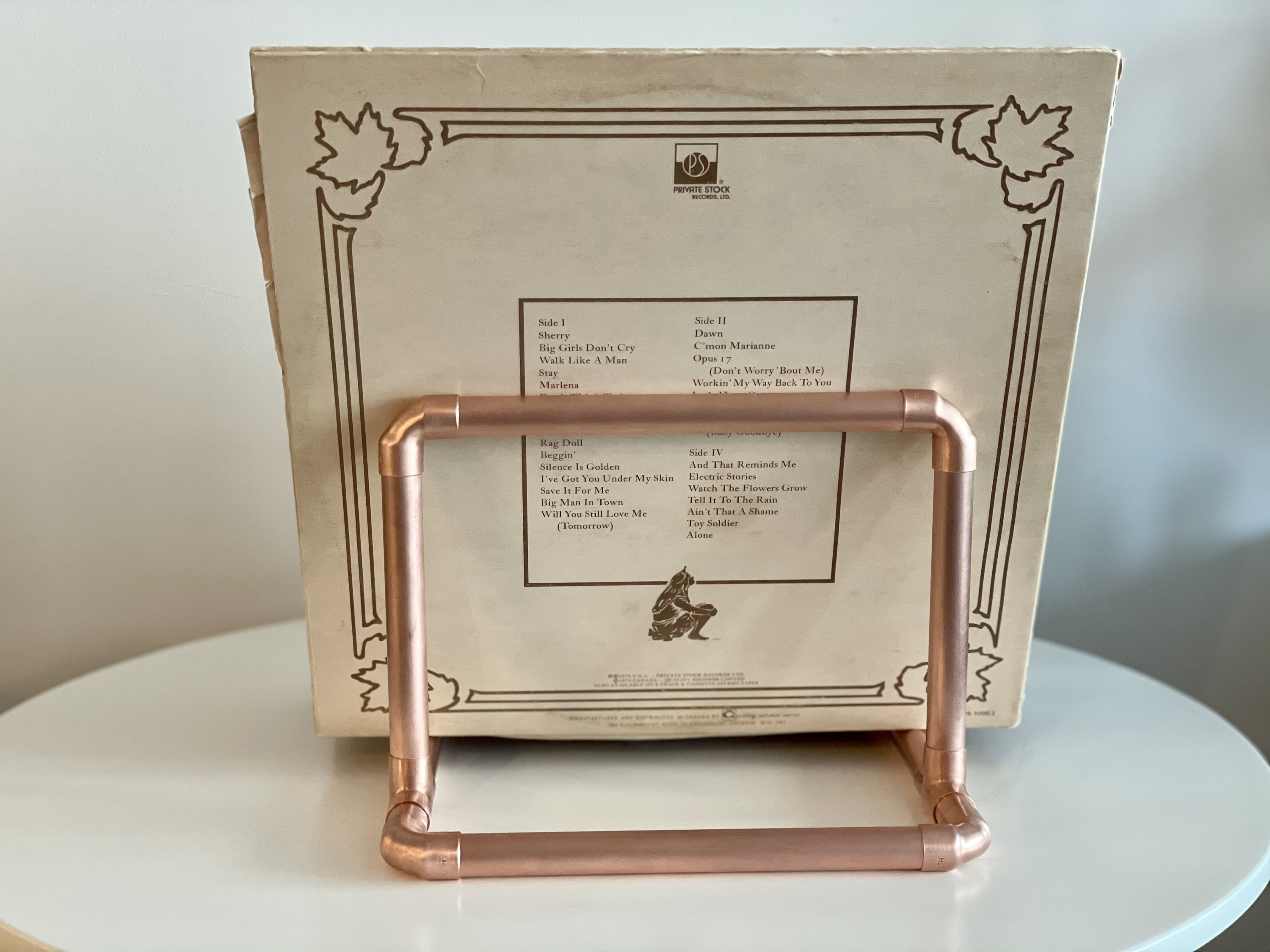 Vinyl Record Storage Handmade With Copper Pipe | Etsy