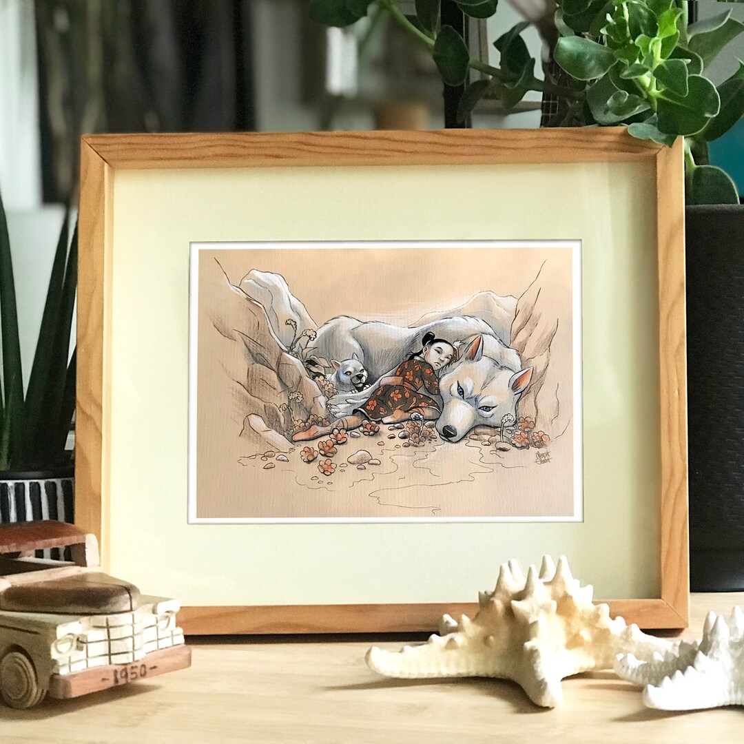 The Boy and the Wolf Impression - Etsy