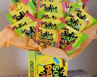 Sour Candy Box Bouquet | Etsy