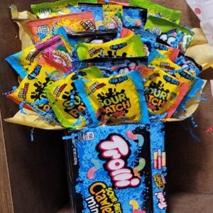 Sour Candy Box Bouquet - Etsy