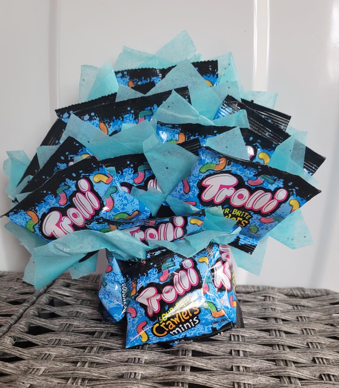 Mini Candy Bouquet Colorful Worms - Etsy