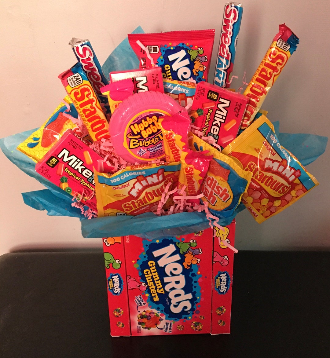 Fruity Yum Candy Box Bouquet - Etsy