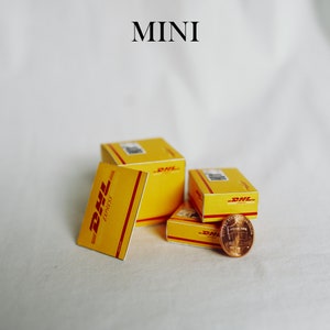 Mini DHL Express Shipping Box Template, Instant Download Printable ...