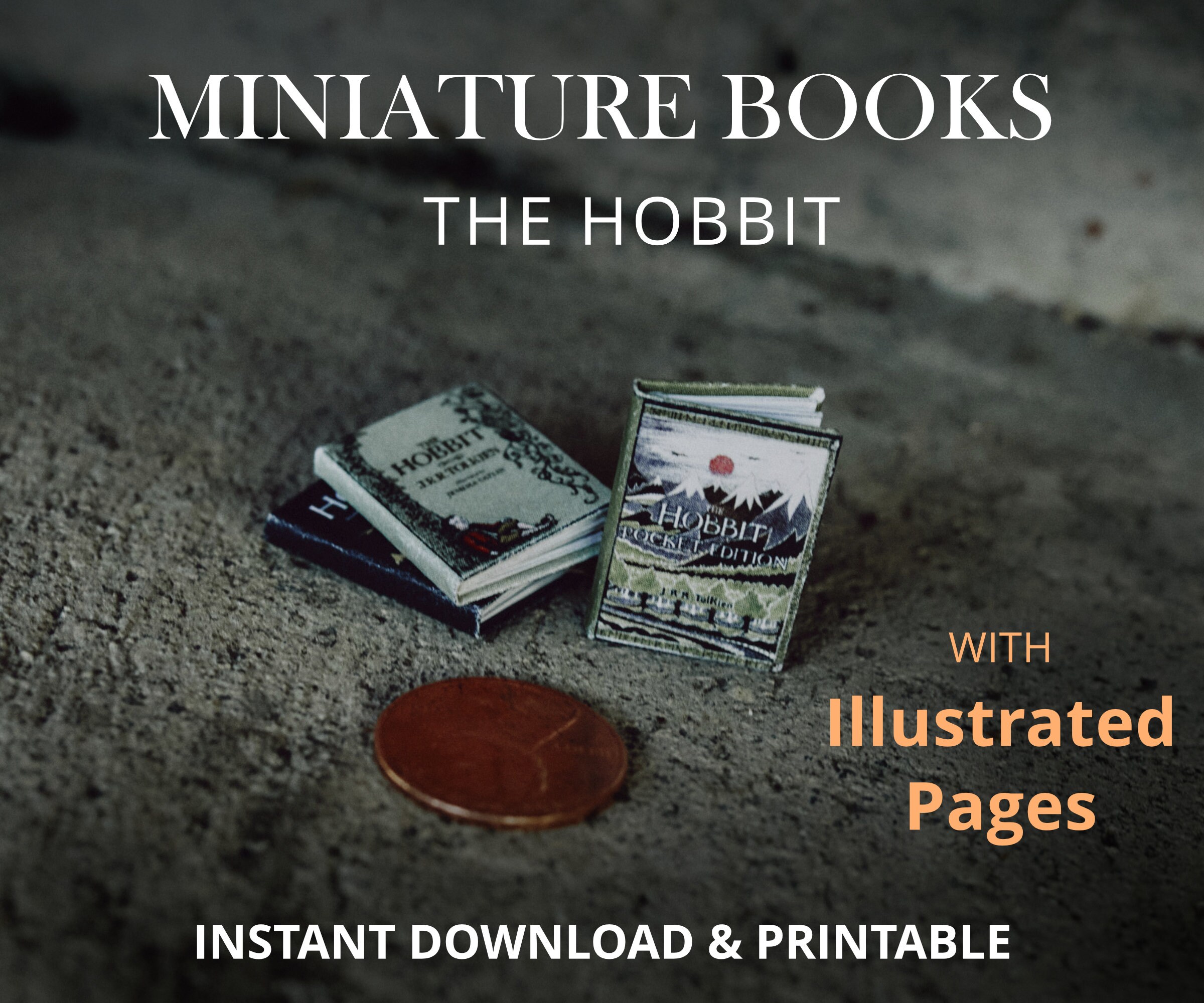 Miniature Books THE HOBBIT Template Instant Download and - Etsy
