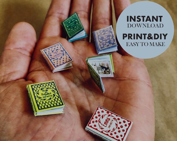 JANE AUSTEN Miniature Book Set Template Printable Tiny DIY | Etsy Australia