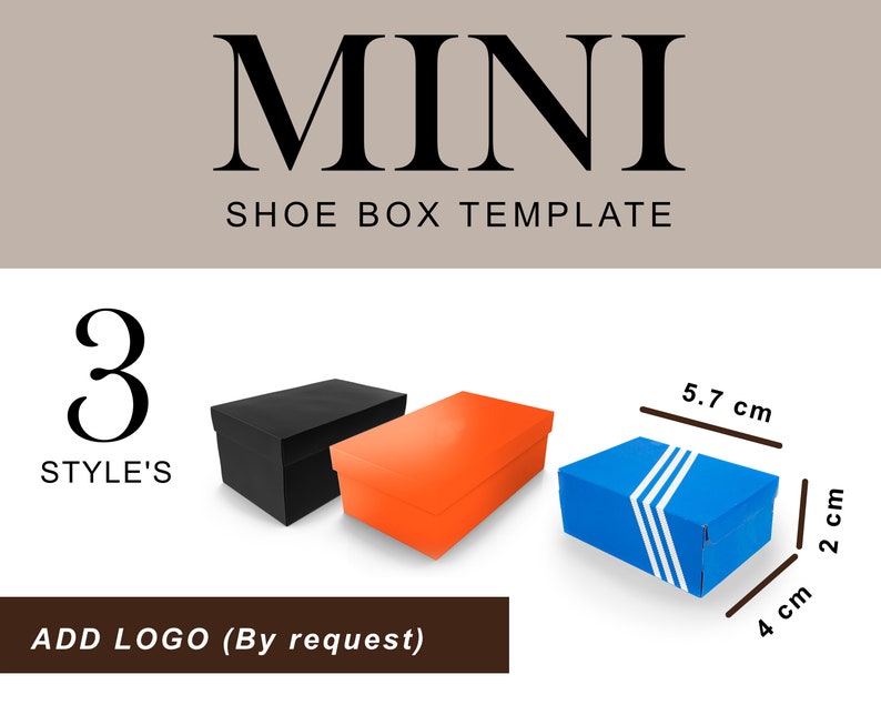 Mini Nike Shoe Box Template