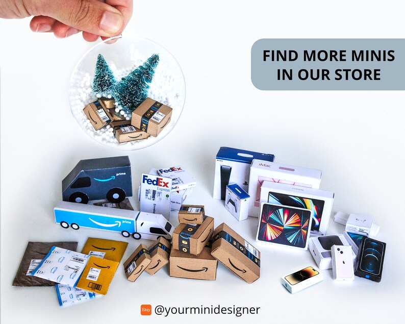 Miniature Fedex Express Van Printable Template - Etsy