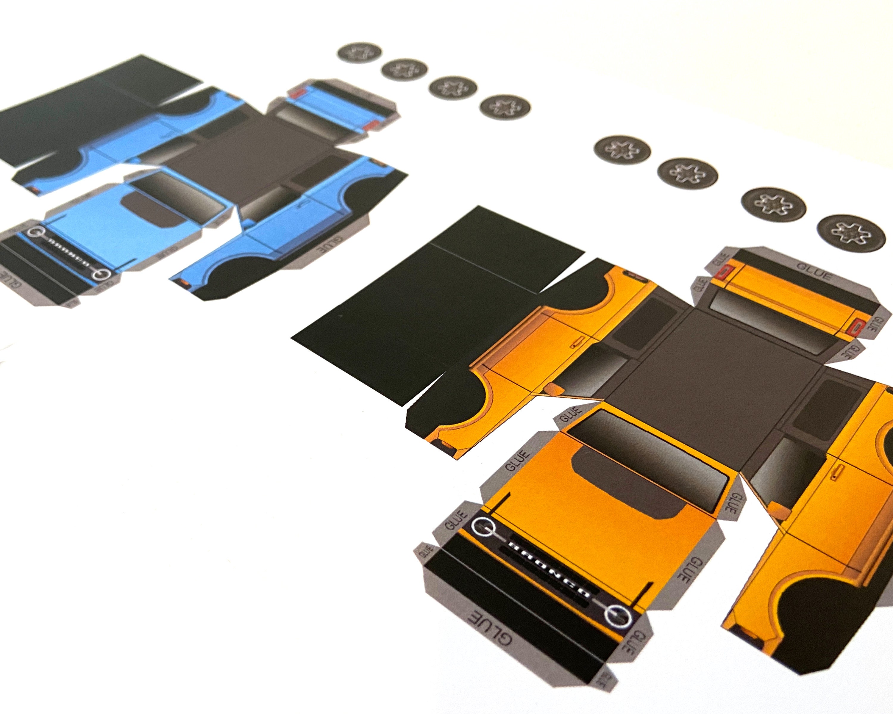 Miniature Ford Bronco 1:64 Car Template Printable Paper - Etsy Canada