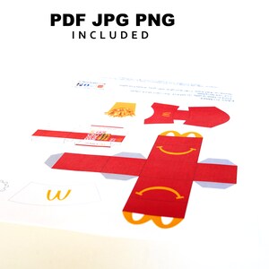 Mini Mcdonalds Menu, Big Mac, French Fries, Happy Meal Printable - Etsy ...