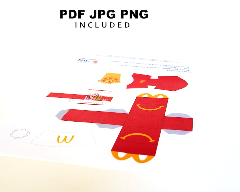 Mini Mcdonalds Menu Big Mac French Fries Happy Meal - Etsy Israel