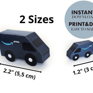 Mini Amazon Van Template, DIY Printable Download - Etsy