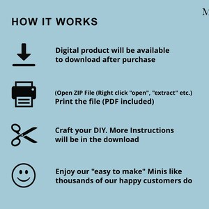 Mini Record Albums 1:6 With Record Player, Printable DIY Vinyls - Etsy