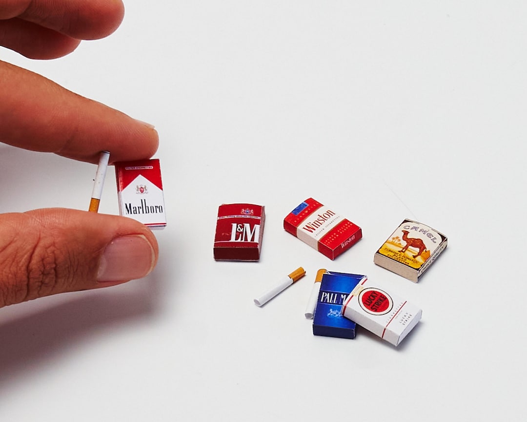 Miniature Cigarettes Packs, Printable Template 1:6 - Etsy Australia