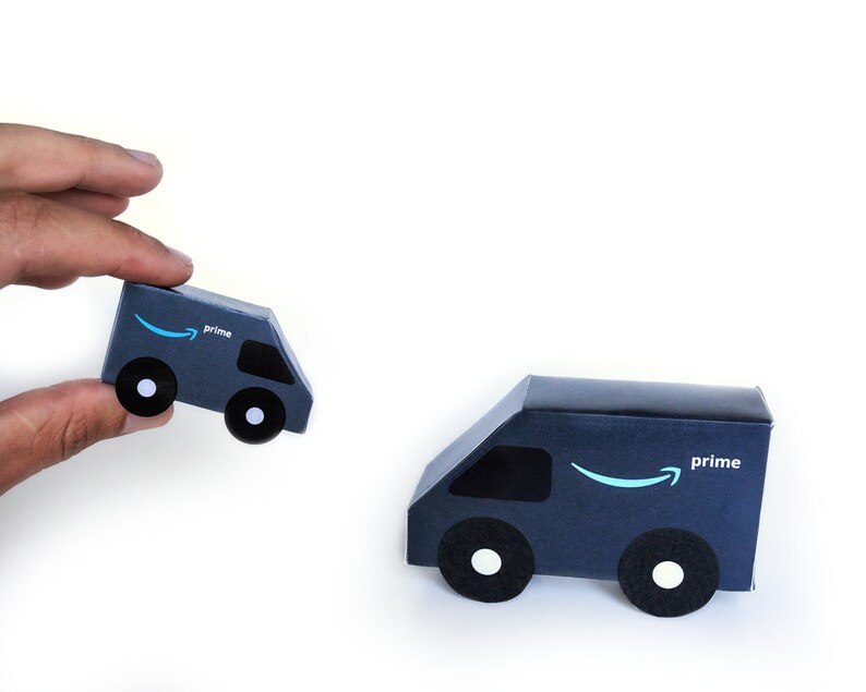 Mini Amazon Van Template DIY Printable Download - Etsy