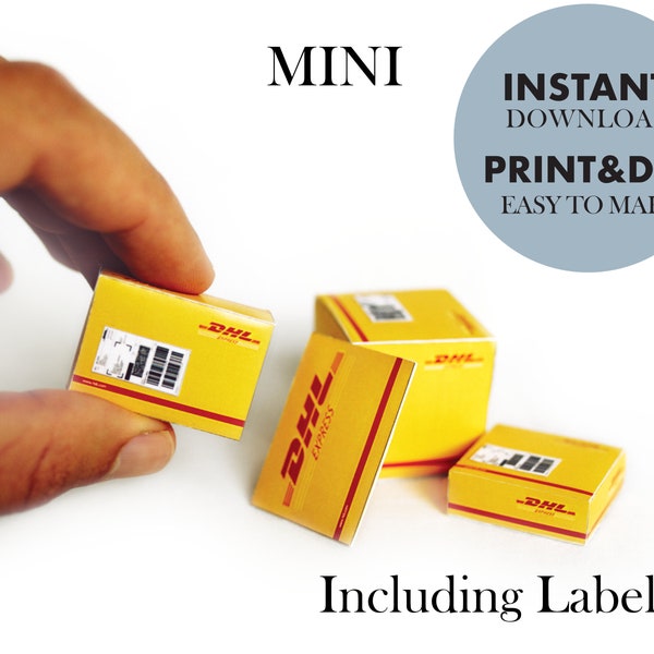 Miniature Dhl Box - Etsy