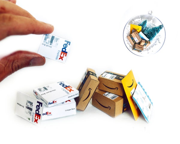 SVG File and PNG File Amazon Box Ornament for Cricut Cutting - Etsy Canada