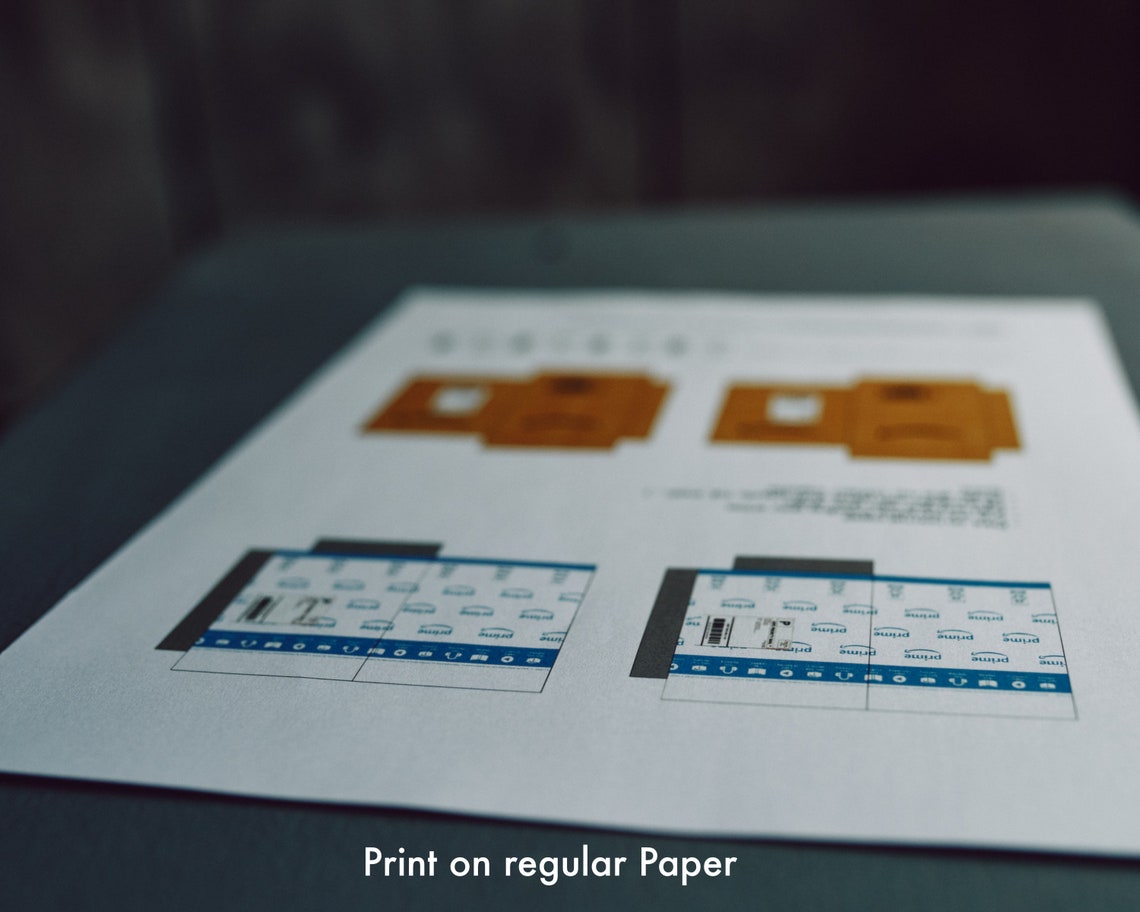 Mini AMAZON Envelope 1:6 Template Instant Download Printable - Etsy Canada