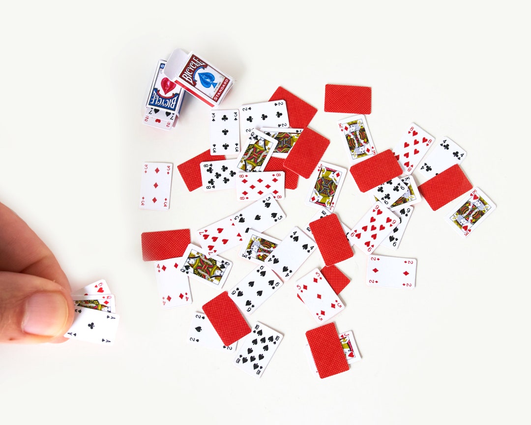 Mini Playing Card Deck Template, Printable DIY Download File - Etsy