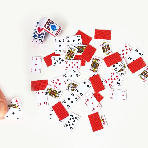 Miniature Playing Cards - Etsy
