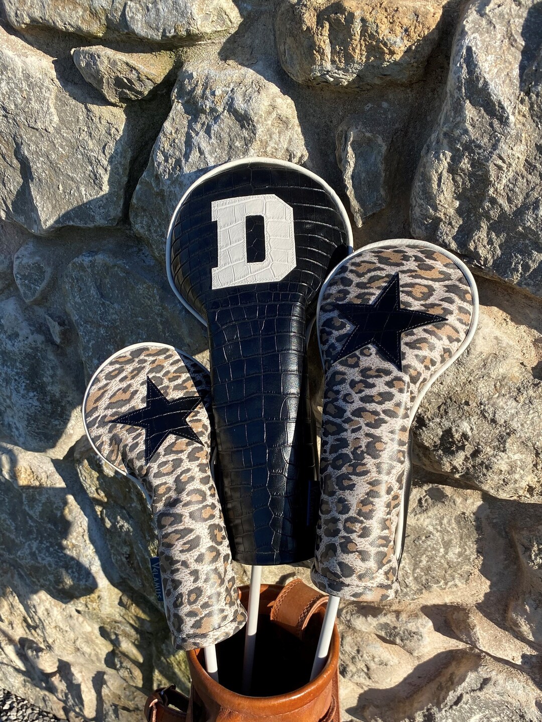 Leopard Print Leather Golf Headcover - Etsy