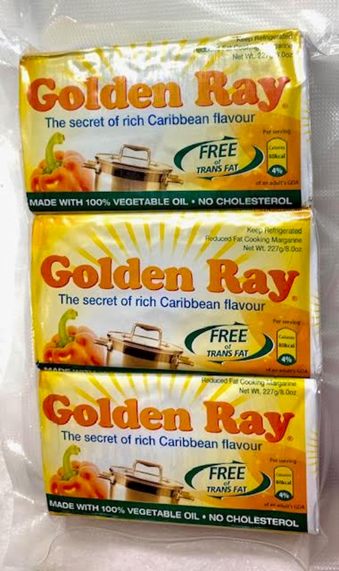 Golden Ray Cooking Margarine 8 Oz (pack of 3) - Etsy