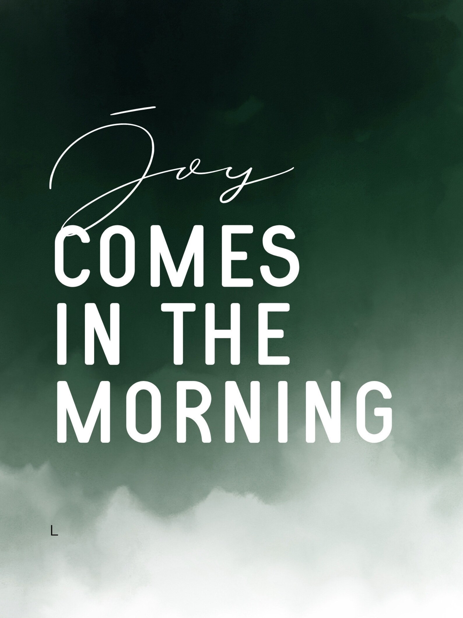 Joy Comes In The Morning joy come in the morning wall art | Etsy