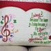 Reading Pocket Pillow, Scripture Verse, Music Note Pillow, Bedroom ...