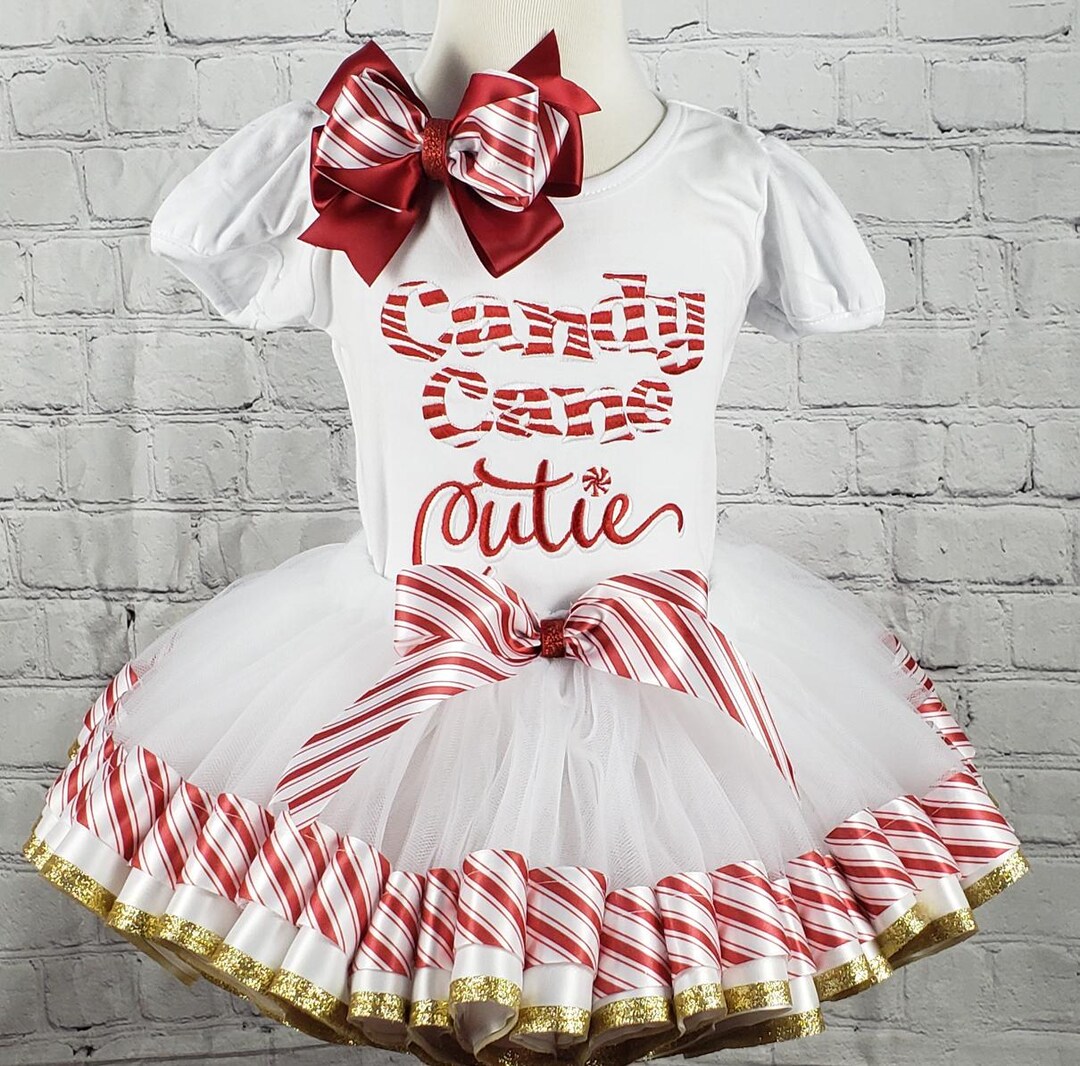 Girl Christmas Outfit, Candy Cane Cutie Tutu, Holday Girl Outfit ...