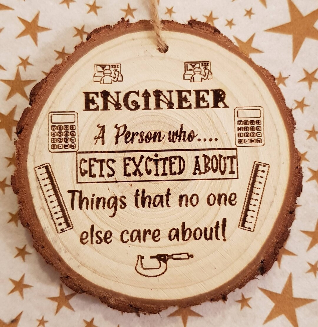 Funny Engineer Plaque, Laser Engraved - Etsy UK