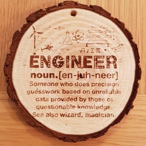 Funny Engineer Sign / Plaque, Laser Engraved - Etsy