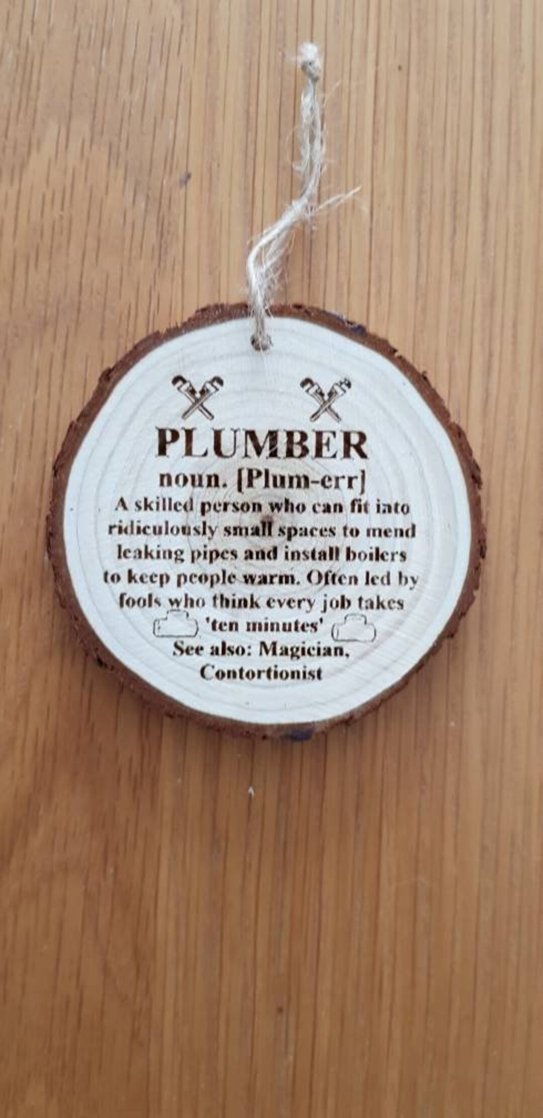 Funny Plumber Plaque, Laser Engraved - Etsy